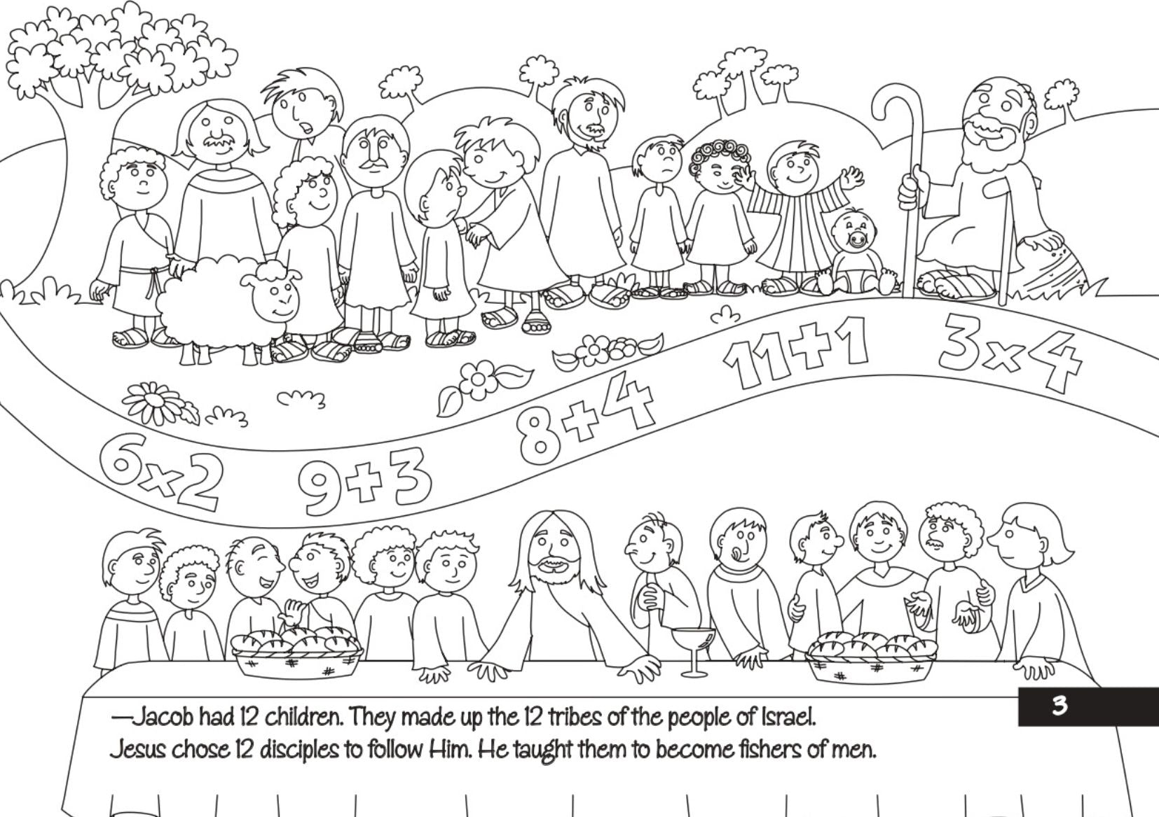 Twelve Sons Of Jacob Coloring Pages